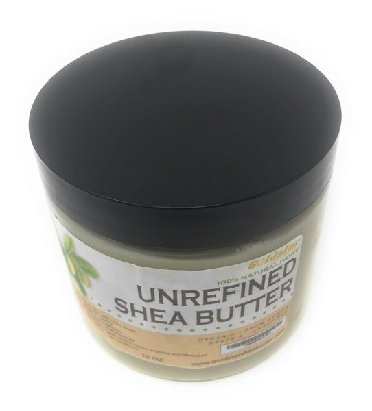 Goldstar 100% Grade A Raw Unrefined Organic Shea Butter (16 OZ/1 Pound ...